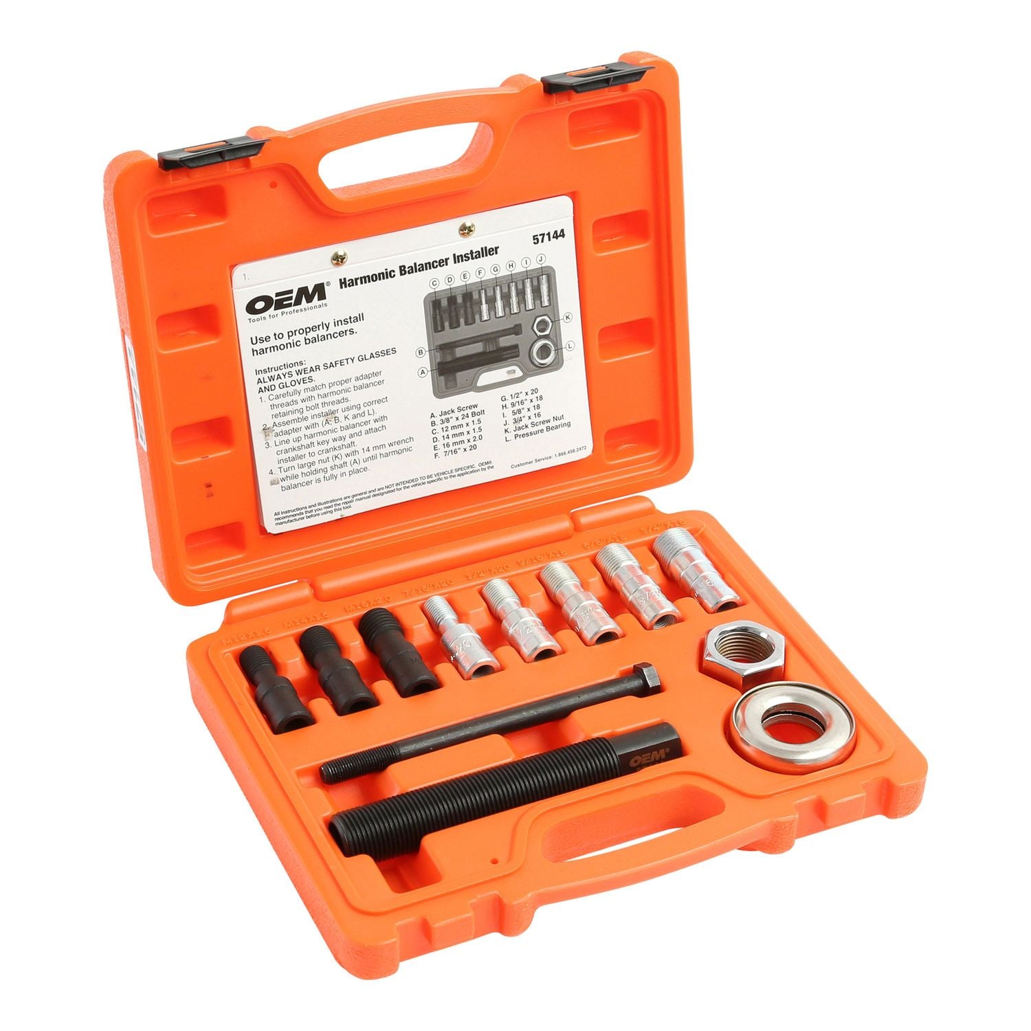 OEMTOOLS Crankshaft Damper and Harmonic Balancer Installer Kit | AutoZone
