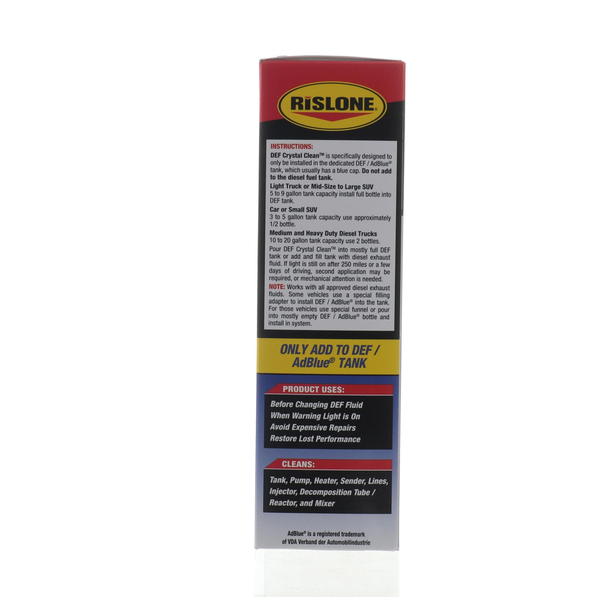 Rislone DEF Crystal Clean Diesel DEF and SCR Emissions System Cleaner ...