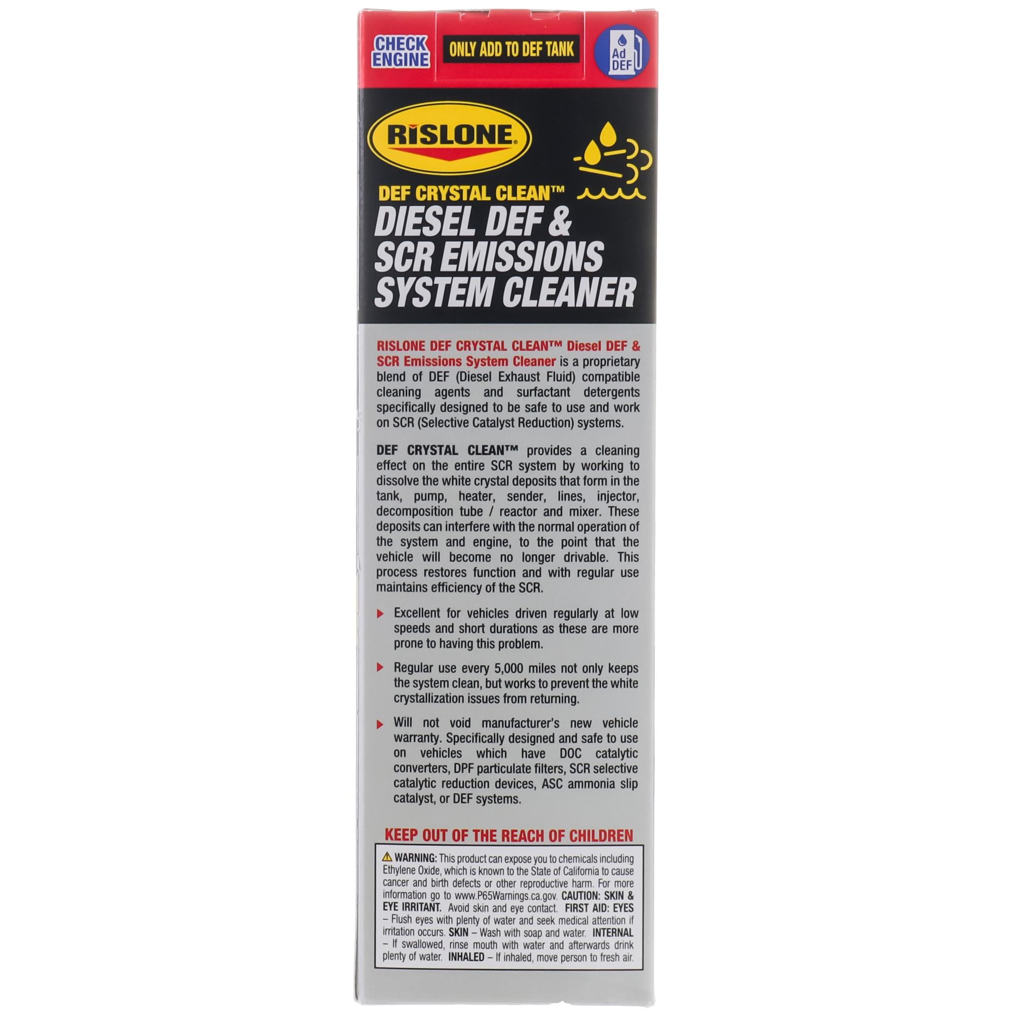 Rislone DEF Crystal Clean Diesel DEF and SCR Emissions System Cleaner ...