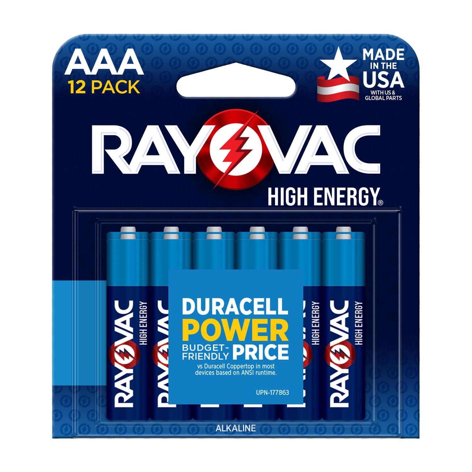 RAYOVAC AAA Flashlight Battery 824-12 Pack 12 Piece | AutoZone