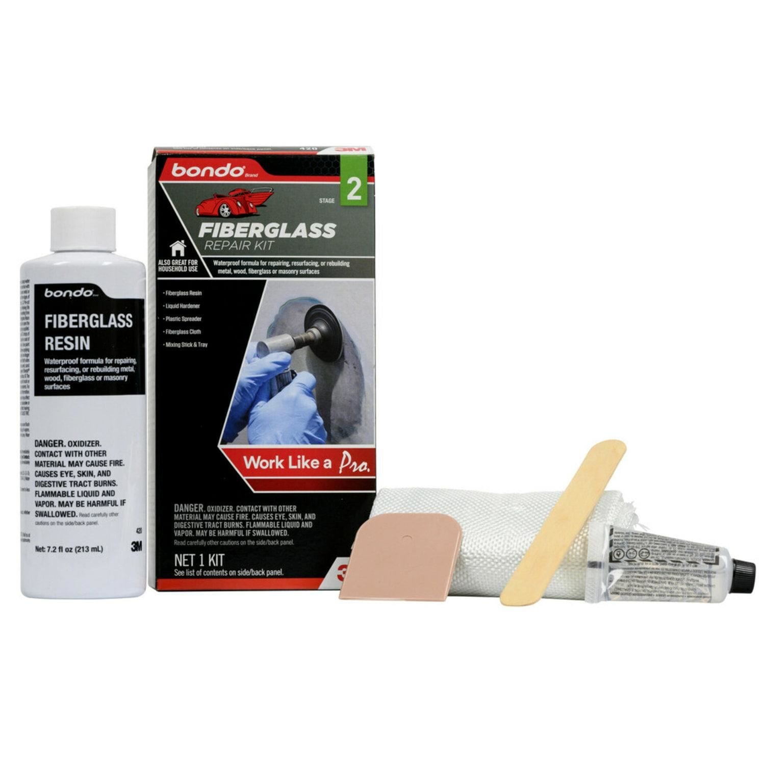 Bondo Fiberglass Repair Kit 8oz | AutoZone