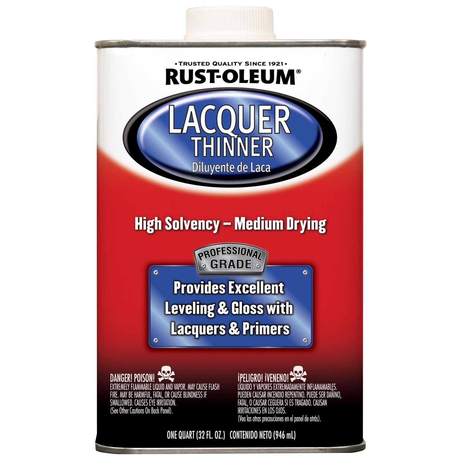 Rust-Oleum Professional Grade Lacquer Thinner 1 Quart | AutoZone