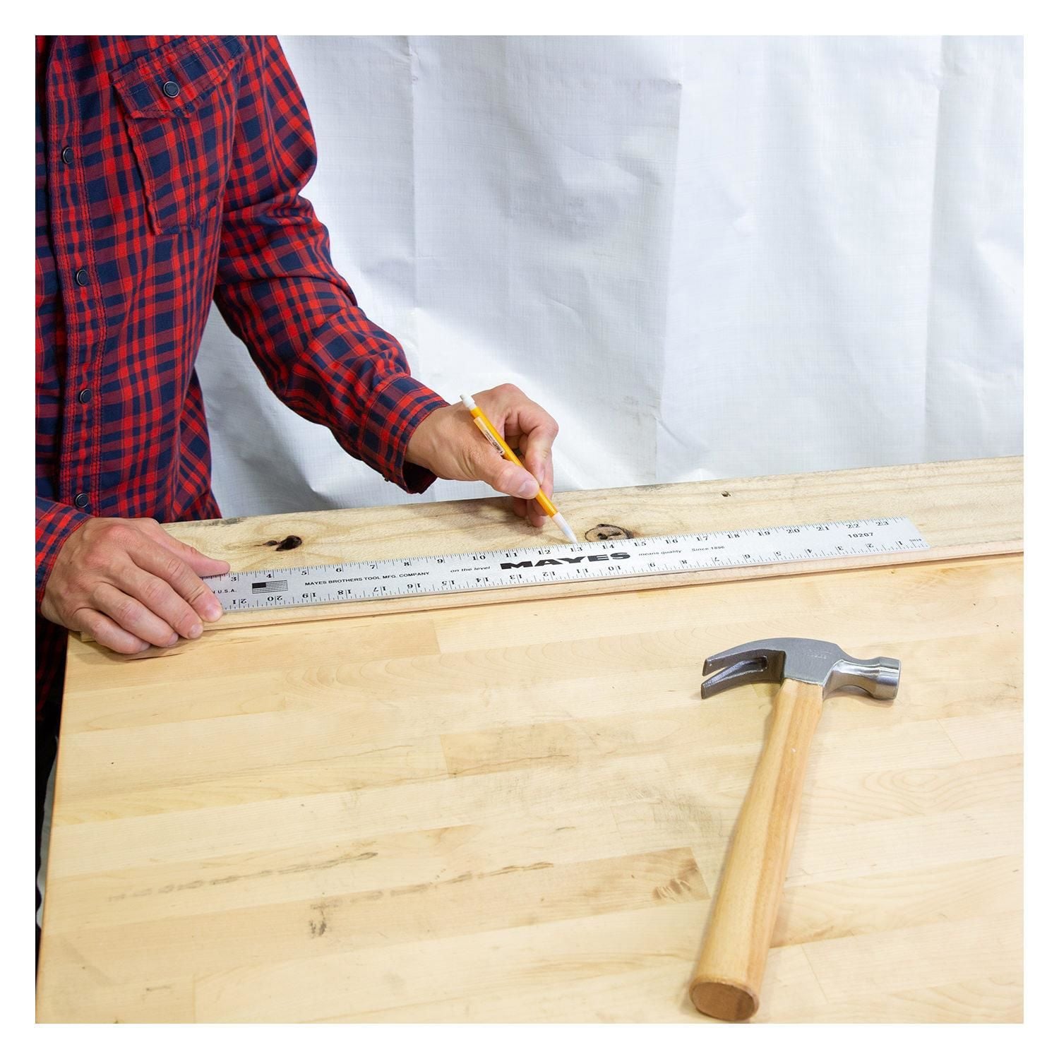 Mayes 24in x 2in Straight Edge Aluminum Ruler | AutoZone