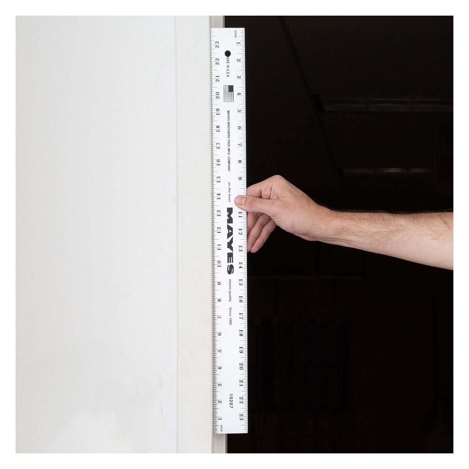 Mayes 24in x 2in Straight Edge Aluminum Ruler | AutoZone