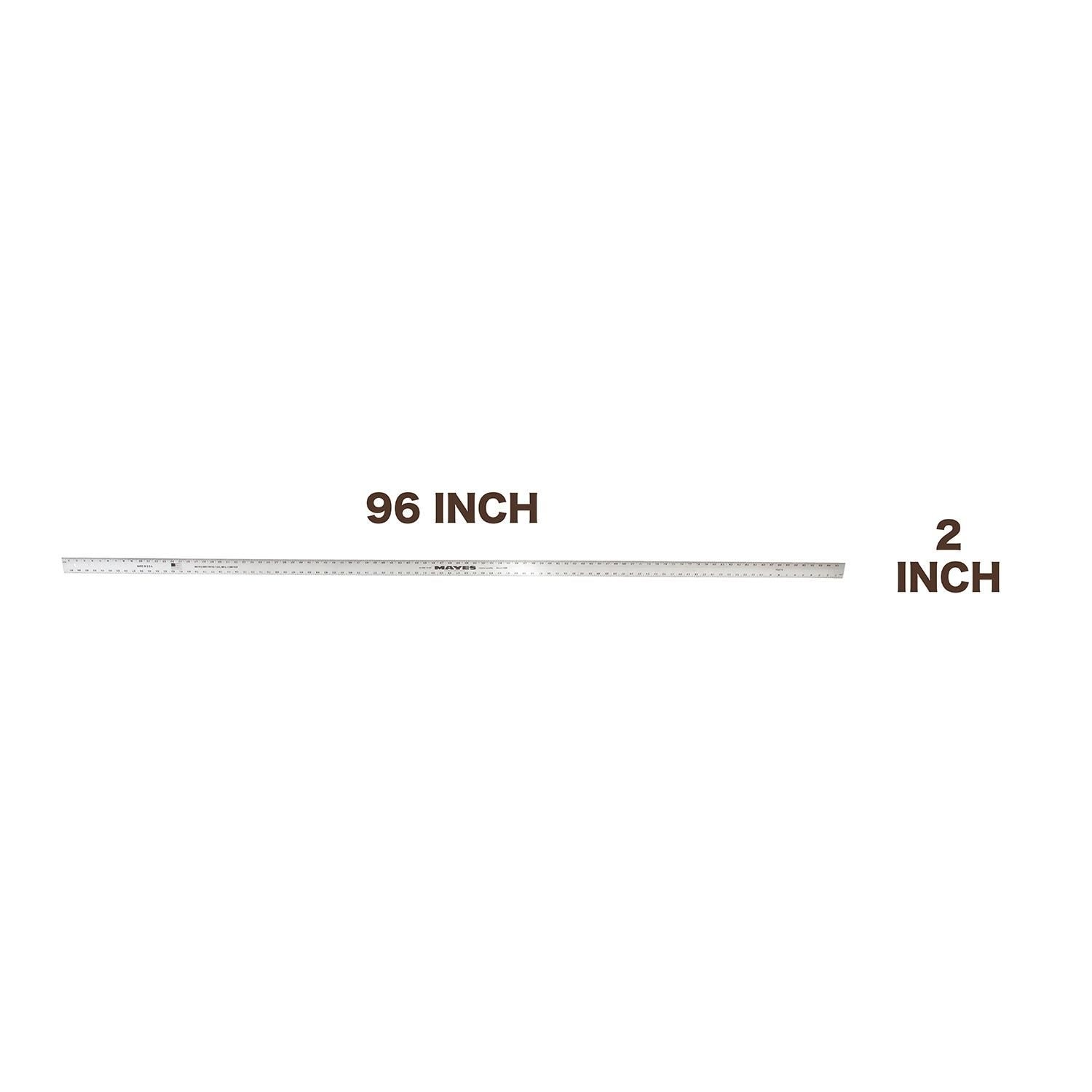 Mayes 96in X 2in Aluminum Straight Edge Ruler | AutoZone