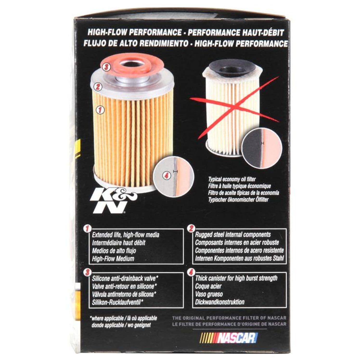 K&N Performance Spin-on Canister Engine Oil Filter HP-1014 | AutoZone