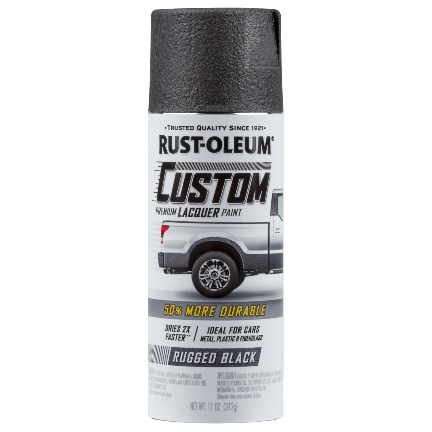 Rust-Oleum Custom Rugged Black Lacquer Spray Paint 11oz | AutoZone