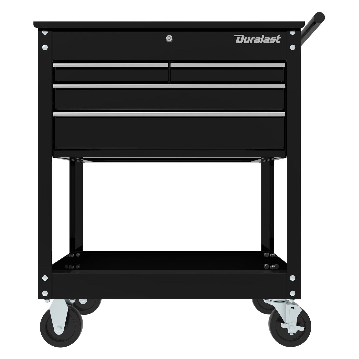 Duralast 30in Black 4 Drawer Technician Tool Cart | AutoZone