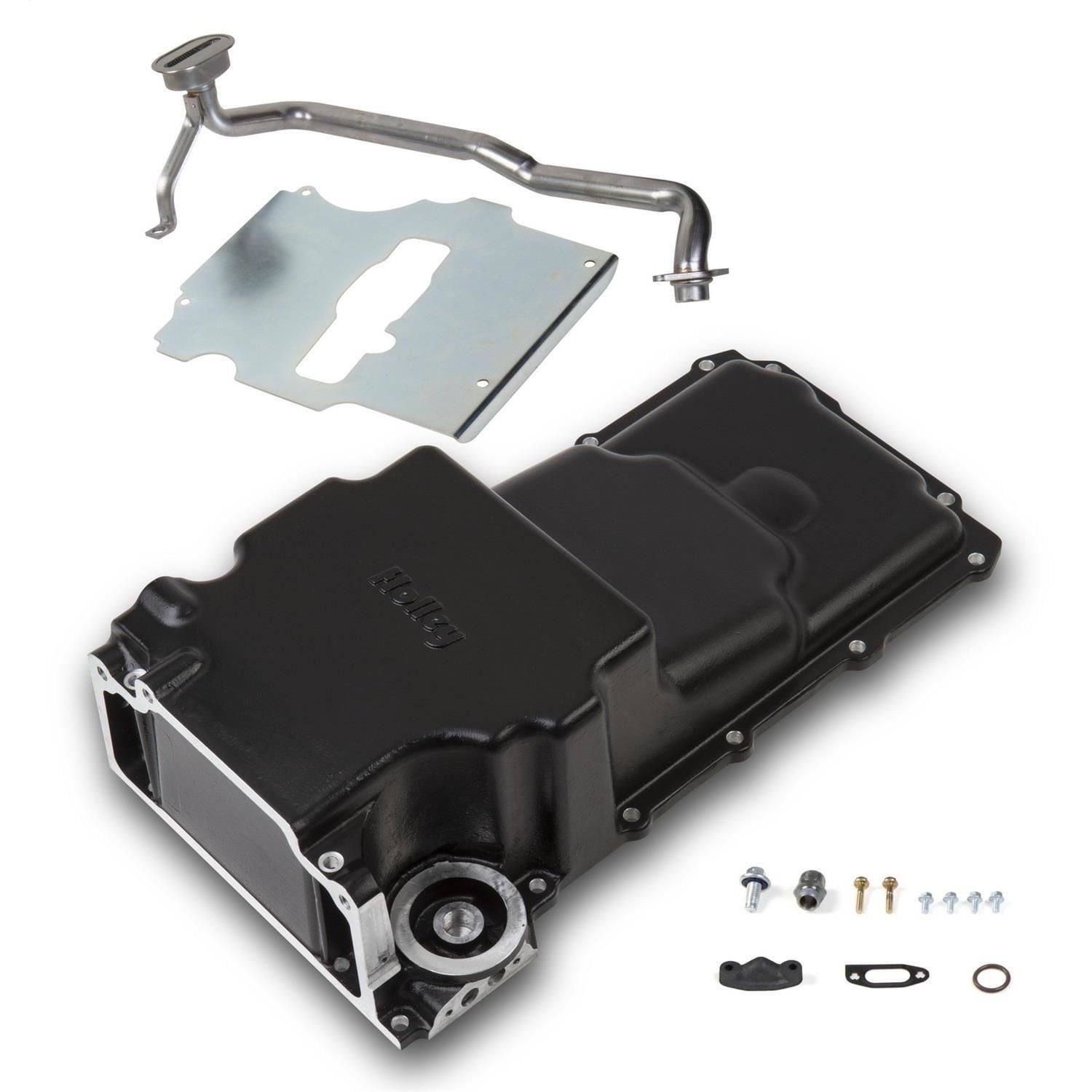 Holley Carbon Black Ceramic Finish Front Clearance Pan LS Retro-Fit ...