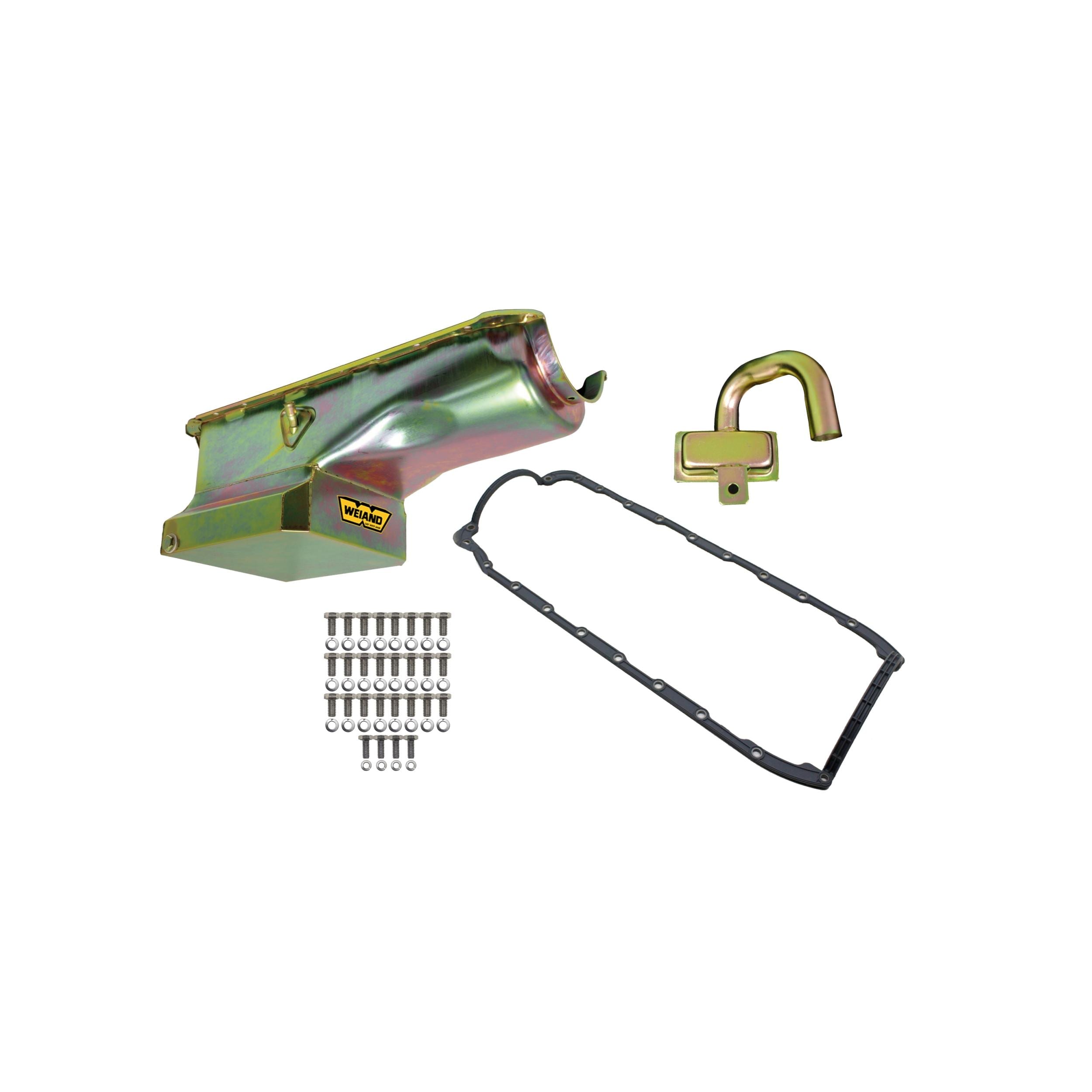Weiand 6 Quart Zinc Finish 65/90 Big Block Chevy Oil Pan Kit | AutoZone
