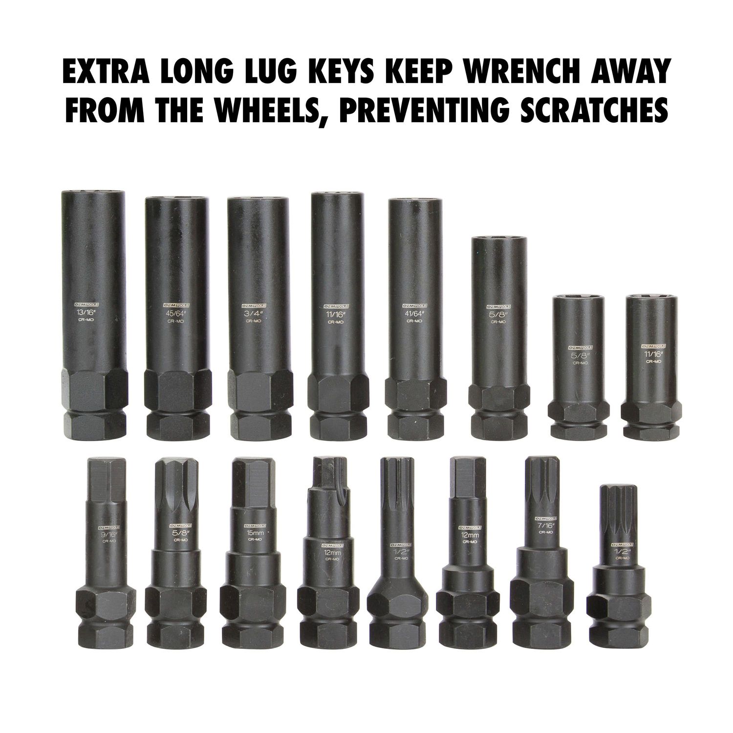 OEMTOOLS Locking Lug Master Key Set 16 Piece | AutoZone