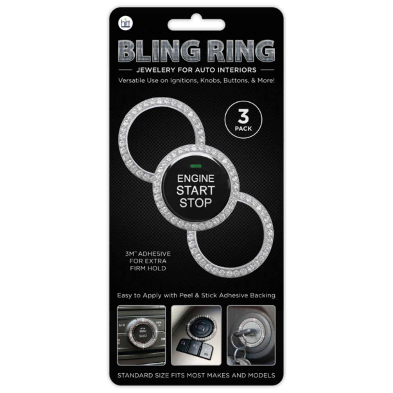 Hitt Brands Automotive Bling Ring 3 Pack | AutoZone