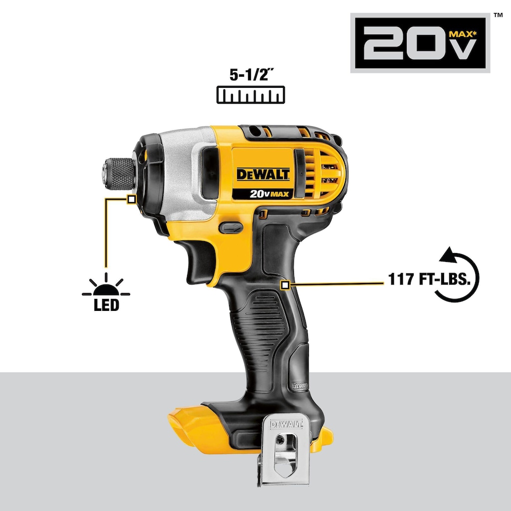 Dewalt 20 Volt Max Cordless Drill Driver Kit with 2 Batteries and ...