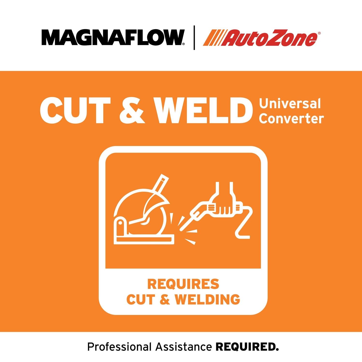 MagnaFlow OEM Grade Federal EPA Compliant Universal Catalytic Converter ...