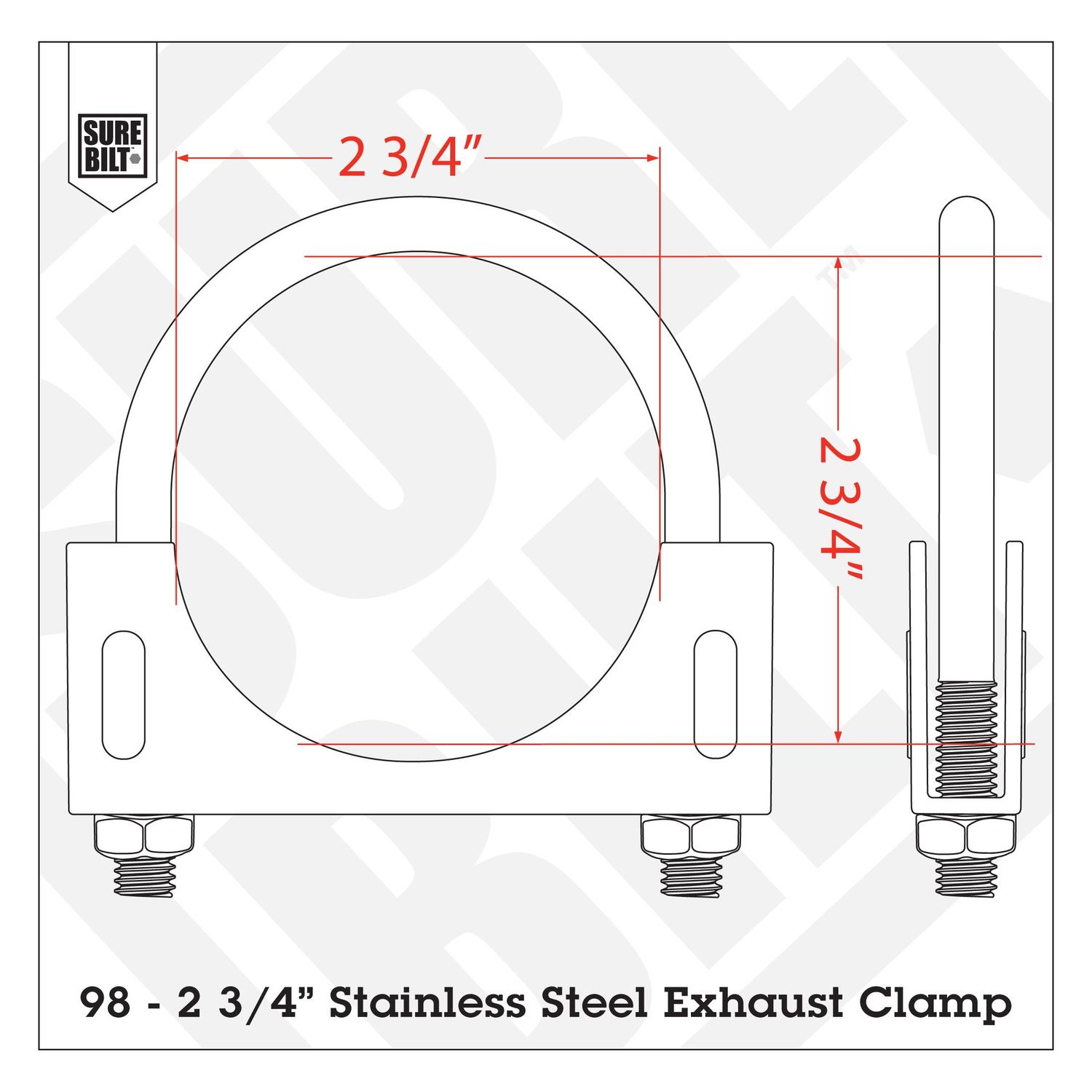 Nickson 00098 Exhaust Clamp | AutoZone