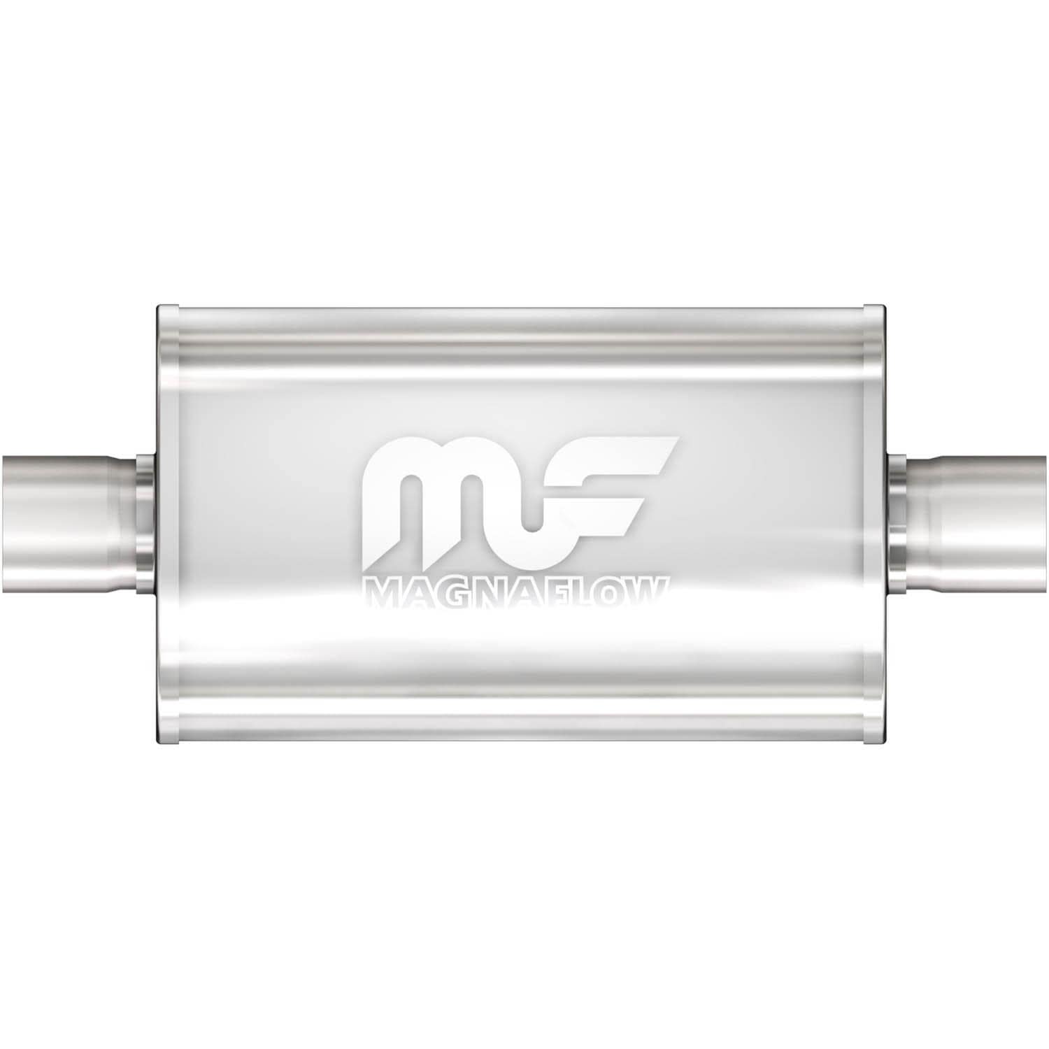 MagnaFlow Center 2in Inlet Center 2in Outlet 5in x 14in Oval Straight ...