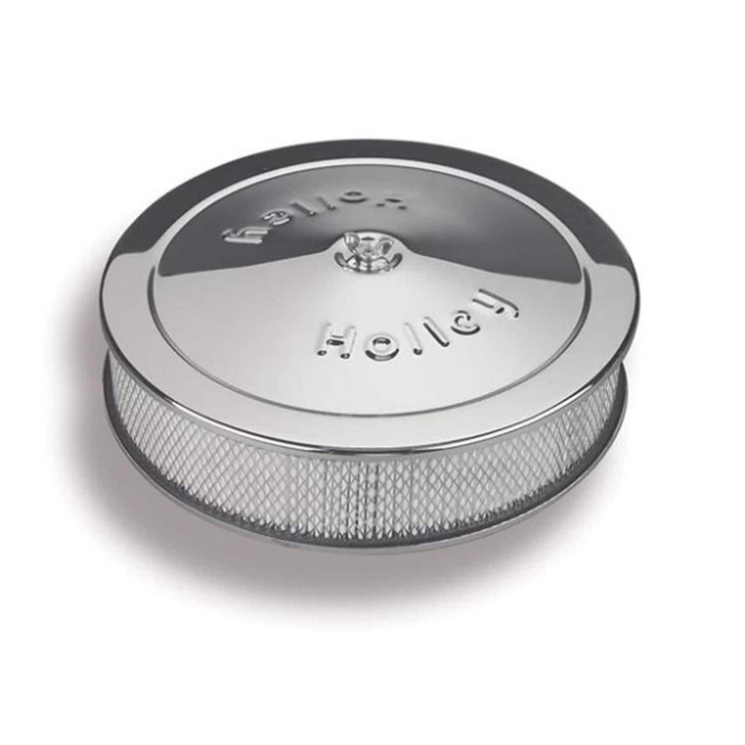 Holley Chrome 14in Round Air Cleaner | AutoZone
