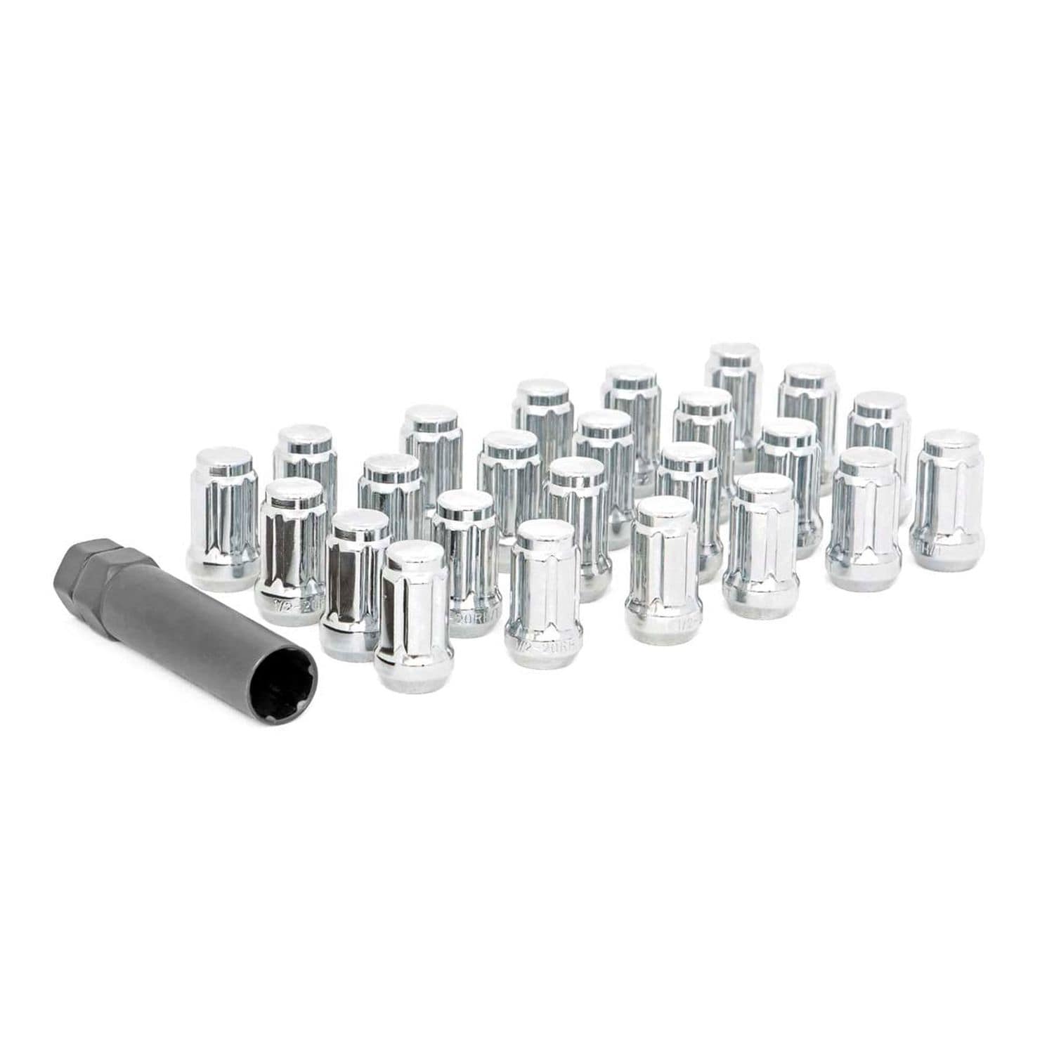 Rough Country 1/2x20 Chrome Lug Nut Set, 24 Qty 122024CH | AutoZone