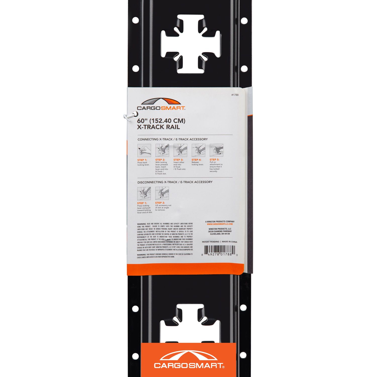 CargoSmart 60in Black X Trail Rail | AutoZone