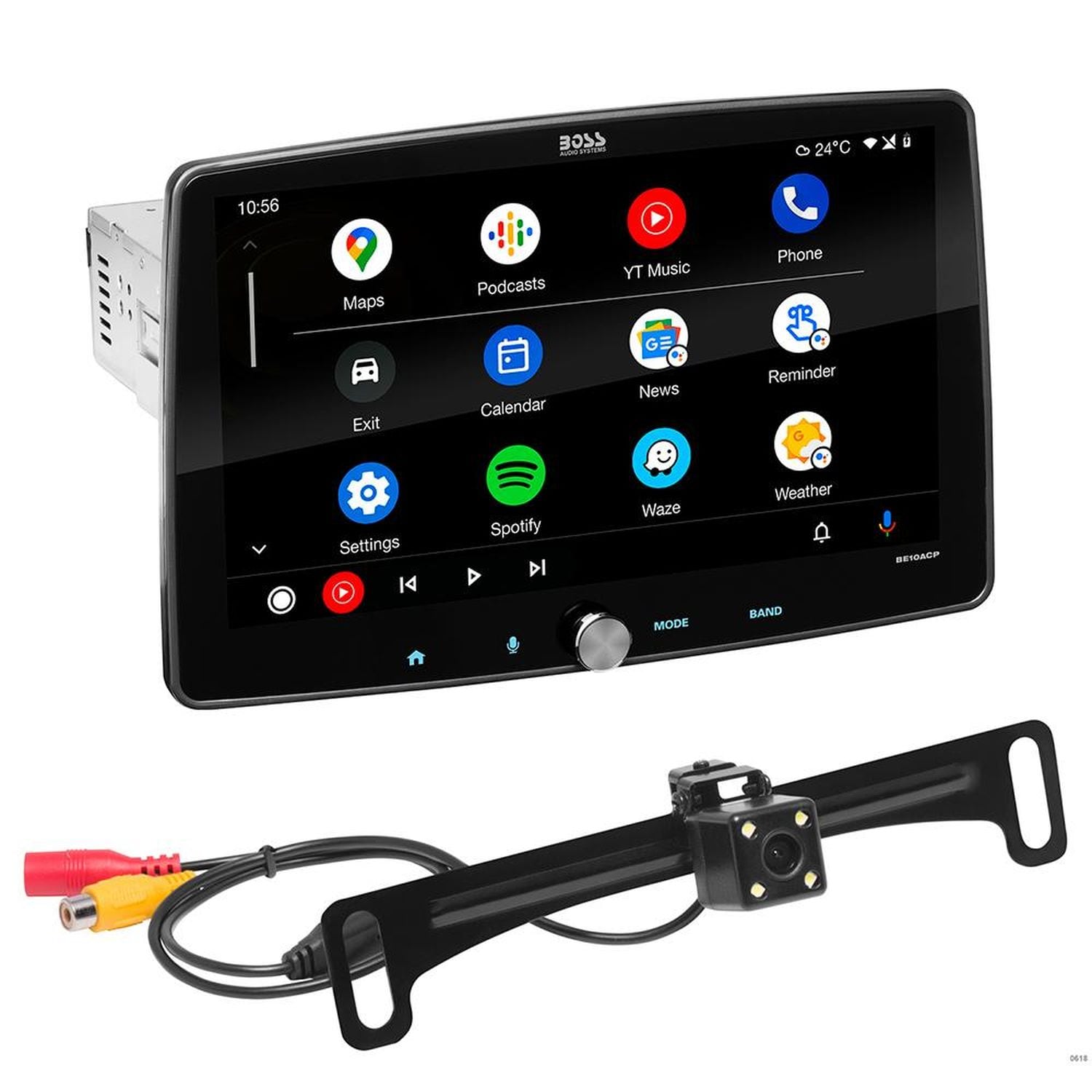 Boss Audio Elite Double Din Android Auto Rear Camera Apple CarPlay ...