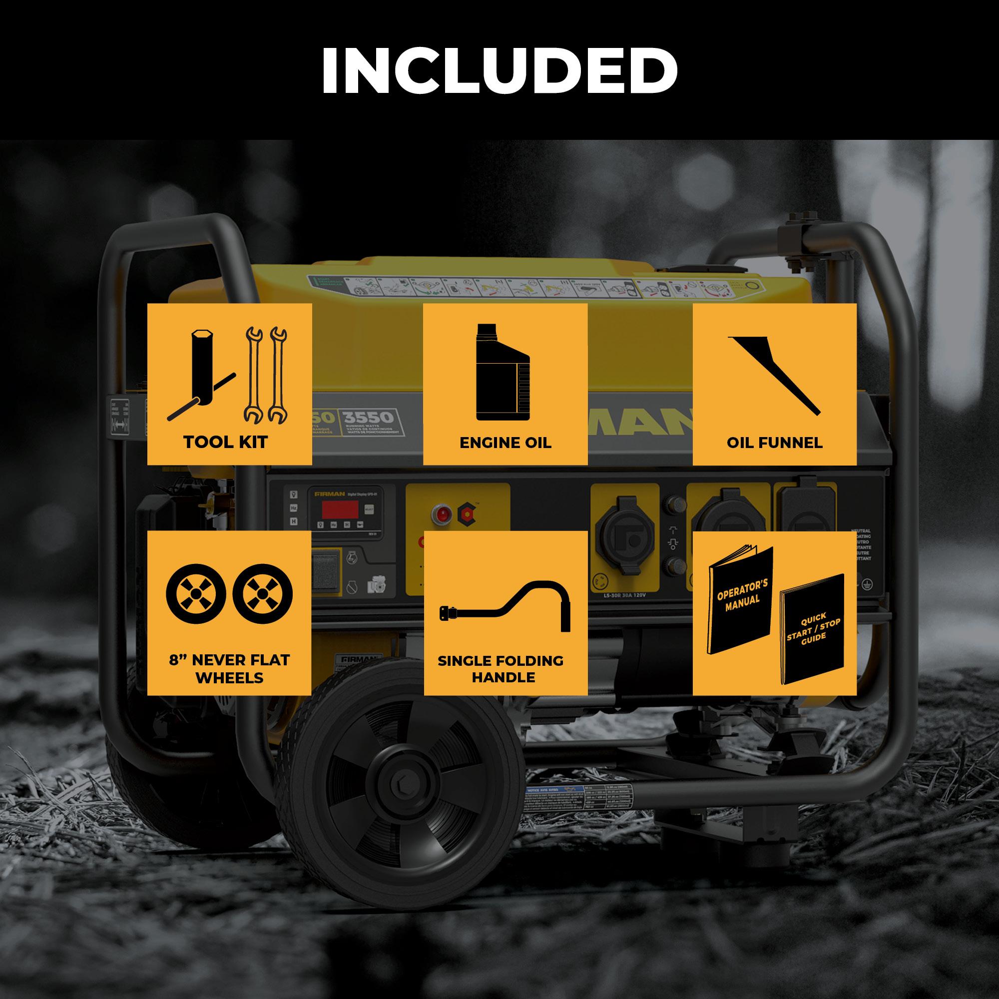 Firman Power Equipment Portable Generator P03503 | AutoZone