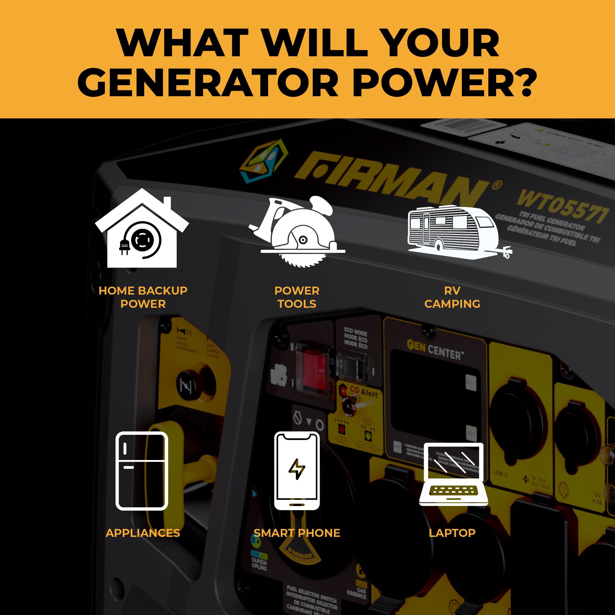 Firman Power Equipment Portable Generator WT05571 | AutoZone