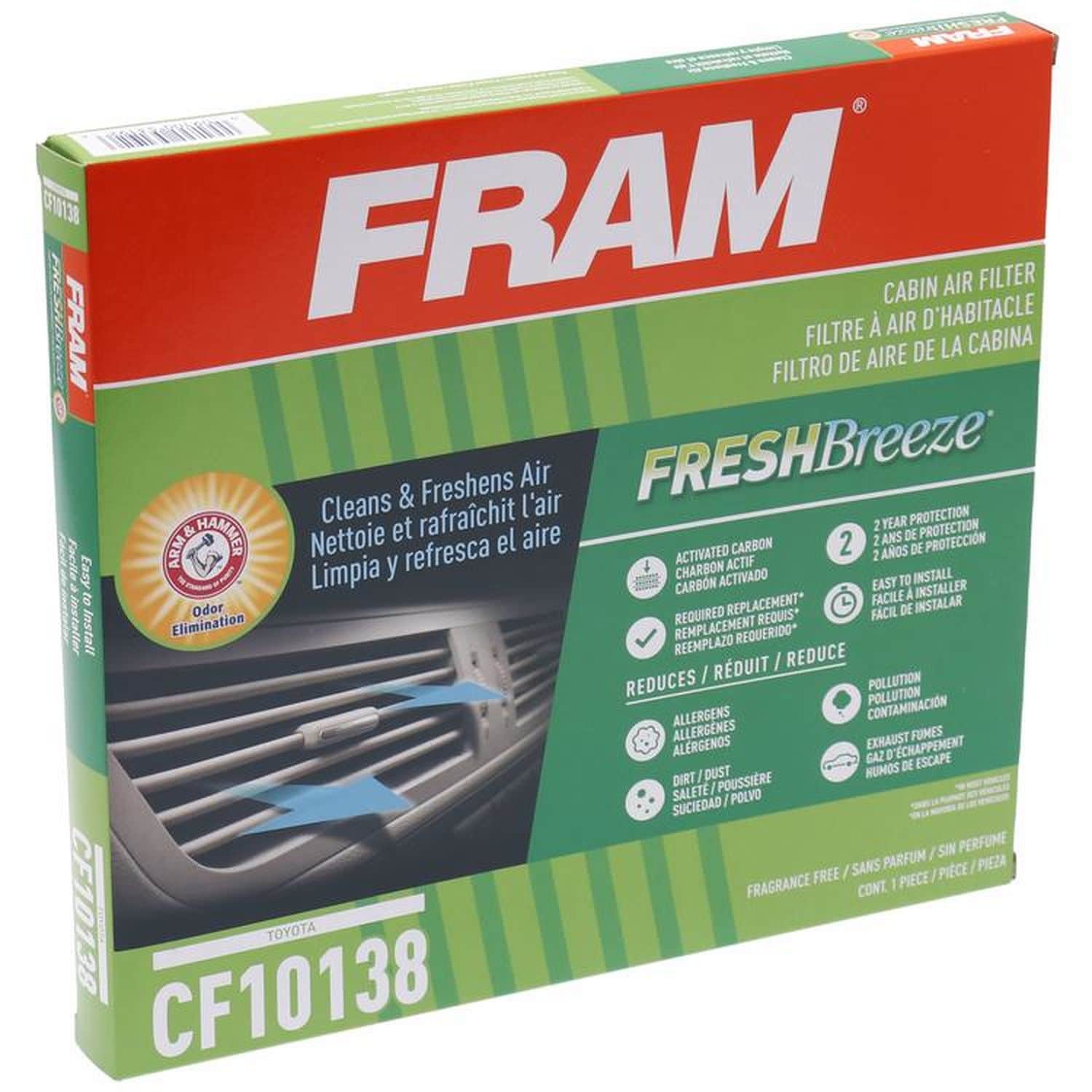 FRAM Fresh Breeze Cabin Air Filter CF10138 | AutoZone