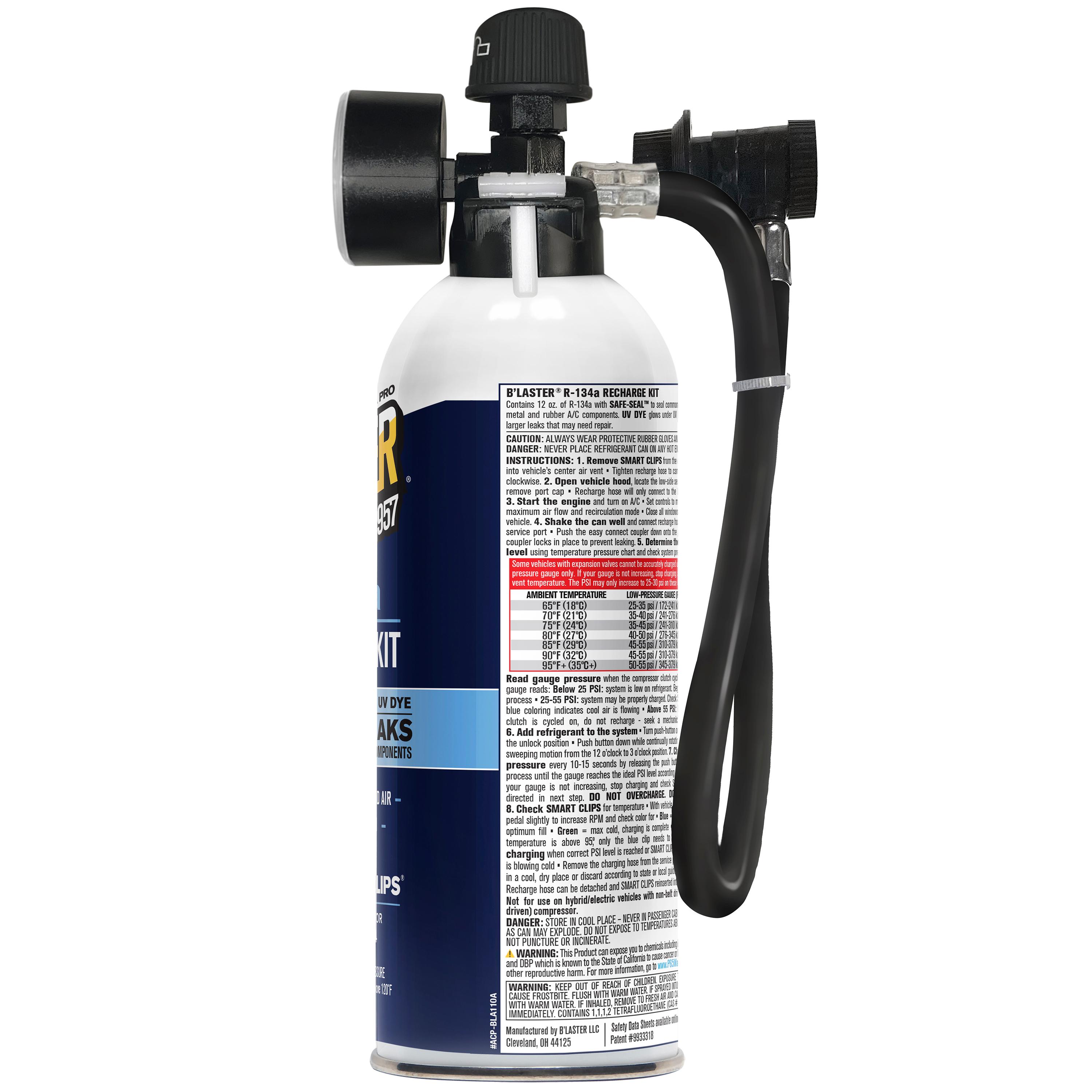 B'laster R-134a Refrigerant Kit with Stop Leak and UV Dye 12oz | AutoZone