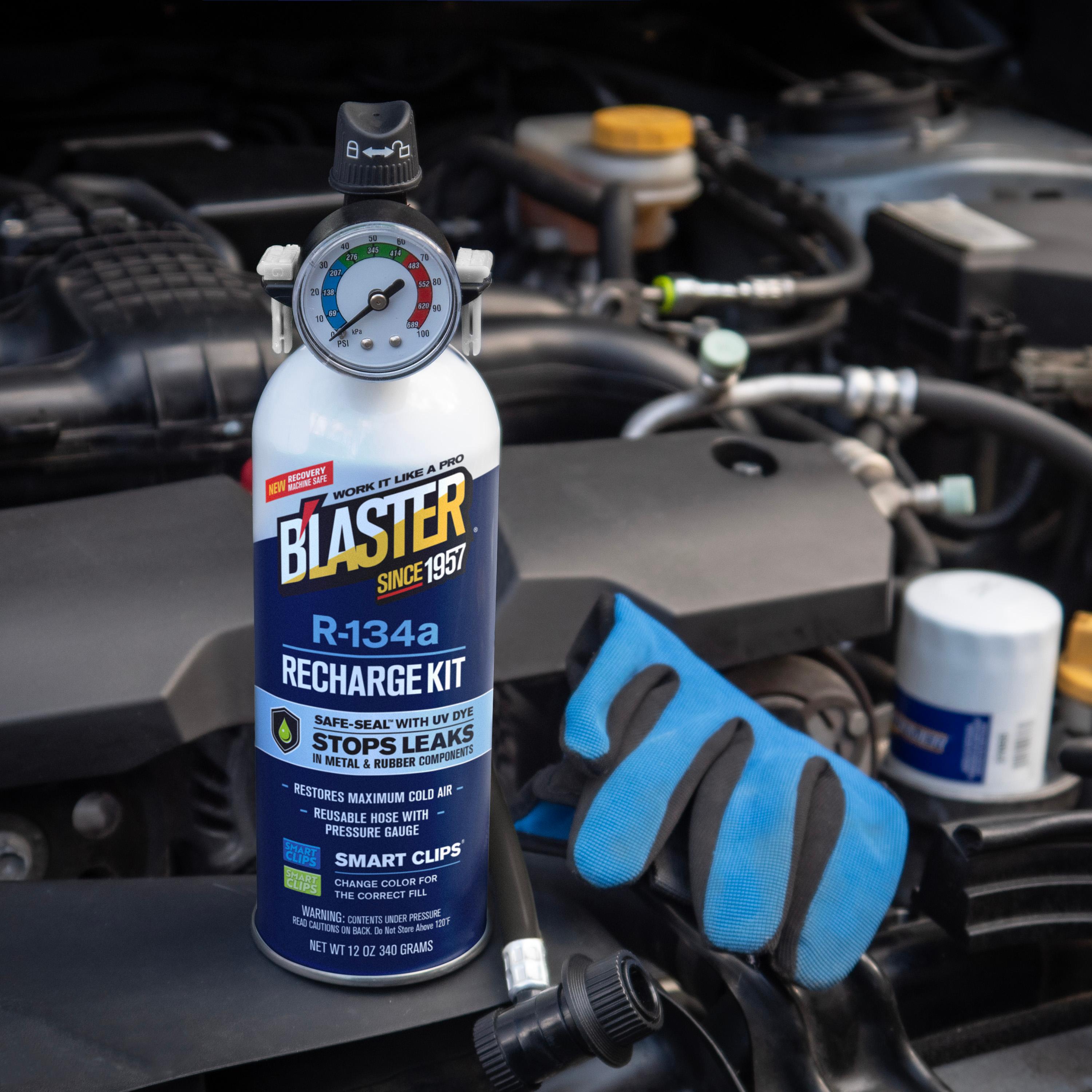 B'laster R-134a Refrigerant Kit with Stop Leak and UV Dye 12oz | AutoZone