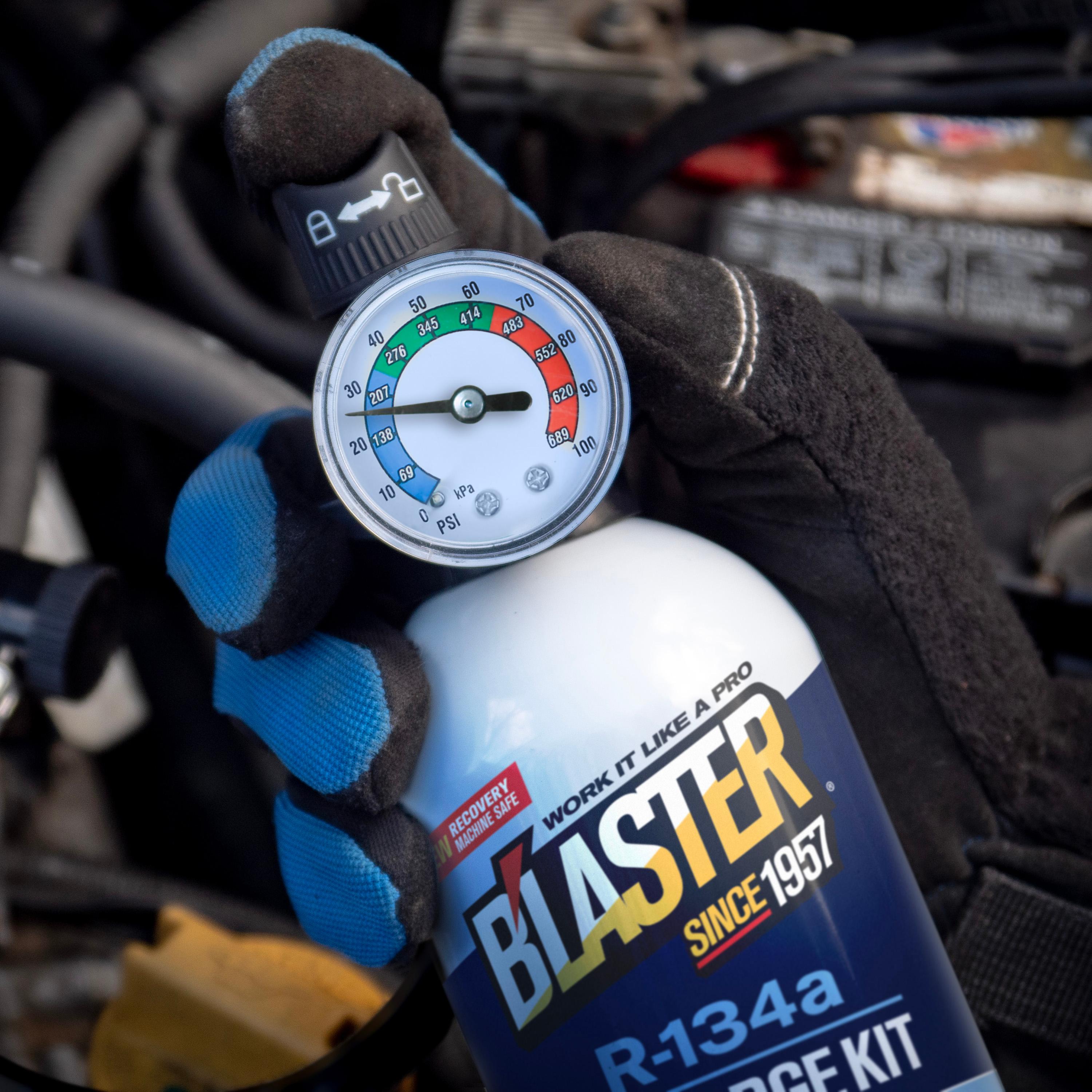 B'laster R-134a Refrigerant Kit with Stop Leak and UV Dye 12oz | AutoZone