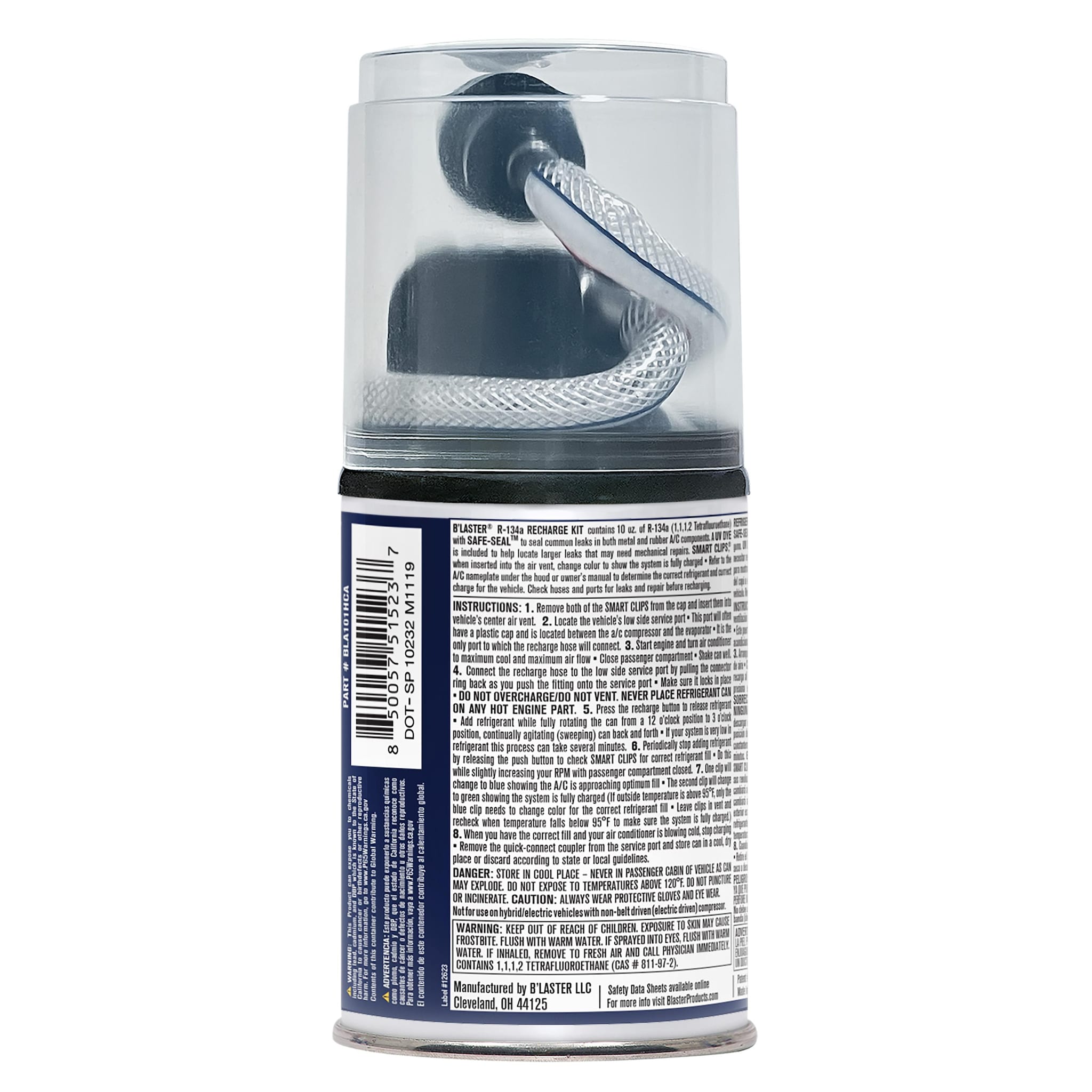 B'laster R134A Refrigerant with Leak Stop, Detection Dye and Charging ...