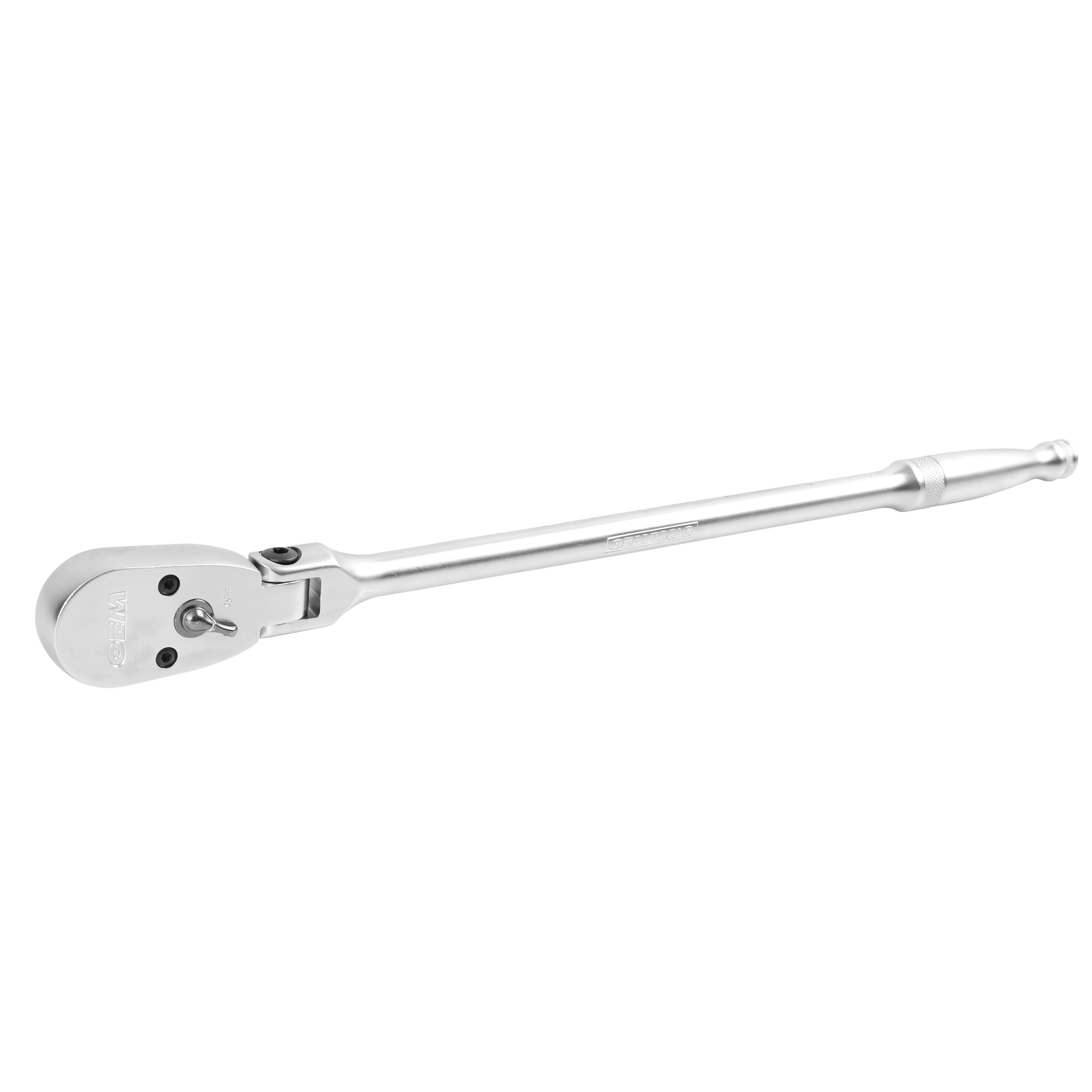 OEMTOOLS 1/2in Drive 17 1/2in Flexible Head Ratchet with Long Handle ...