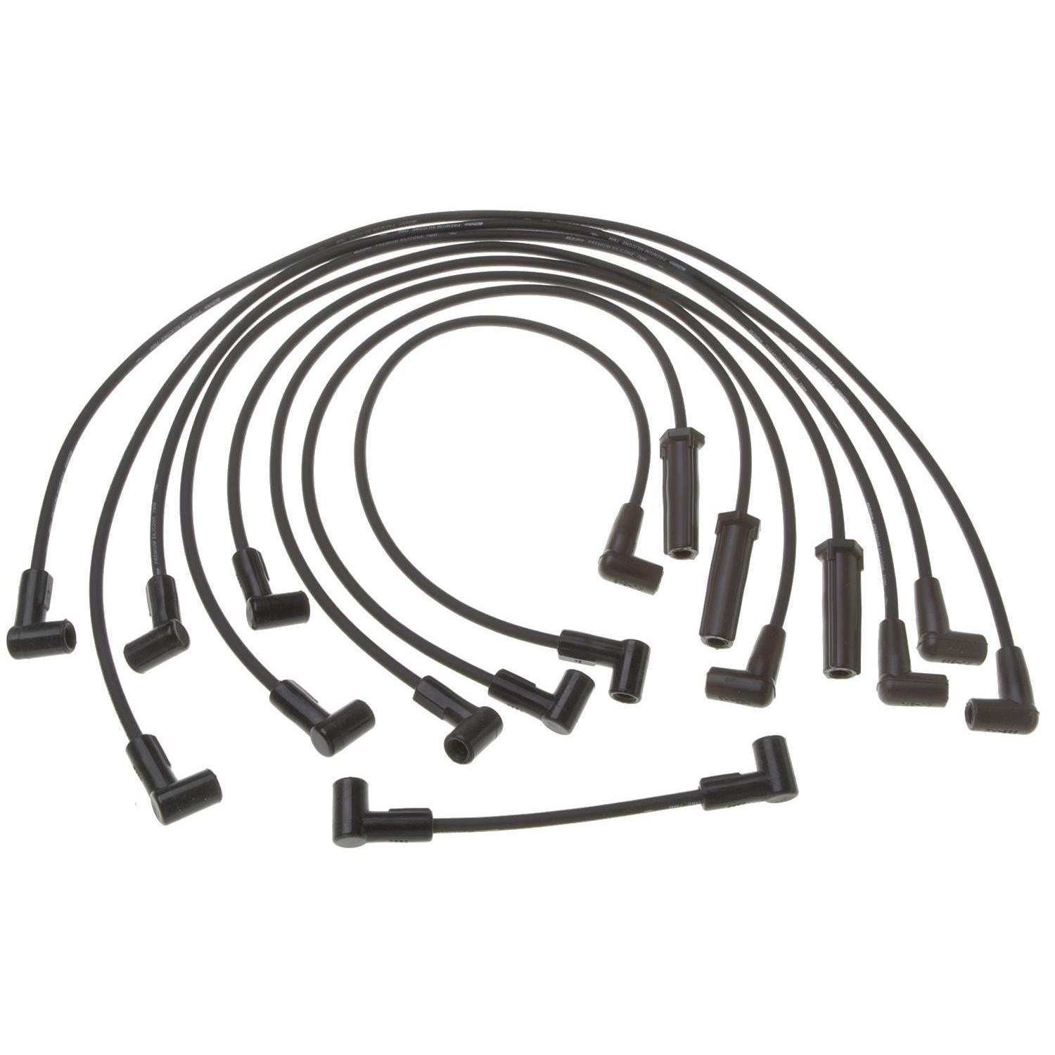 ACDelco Professional Hi Temp Silicone Spark Plug Wire Set 9708S | AutoZone
