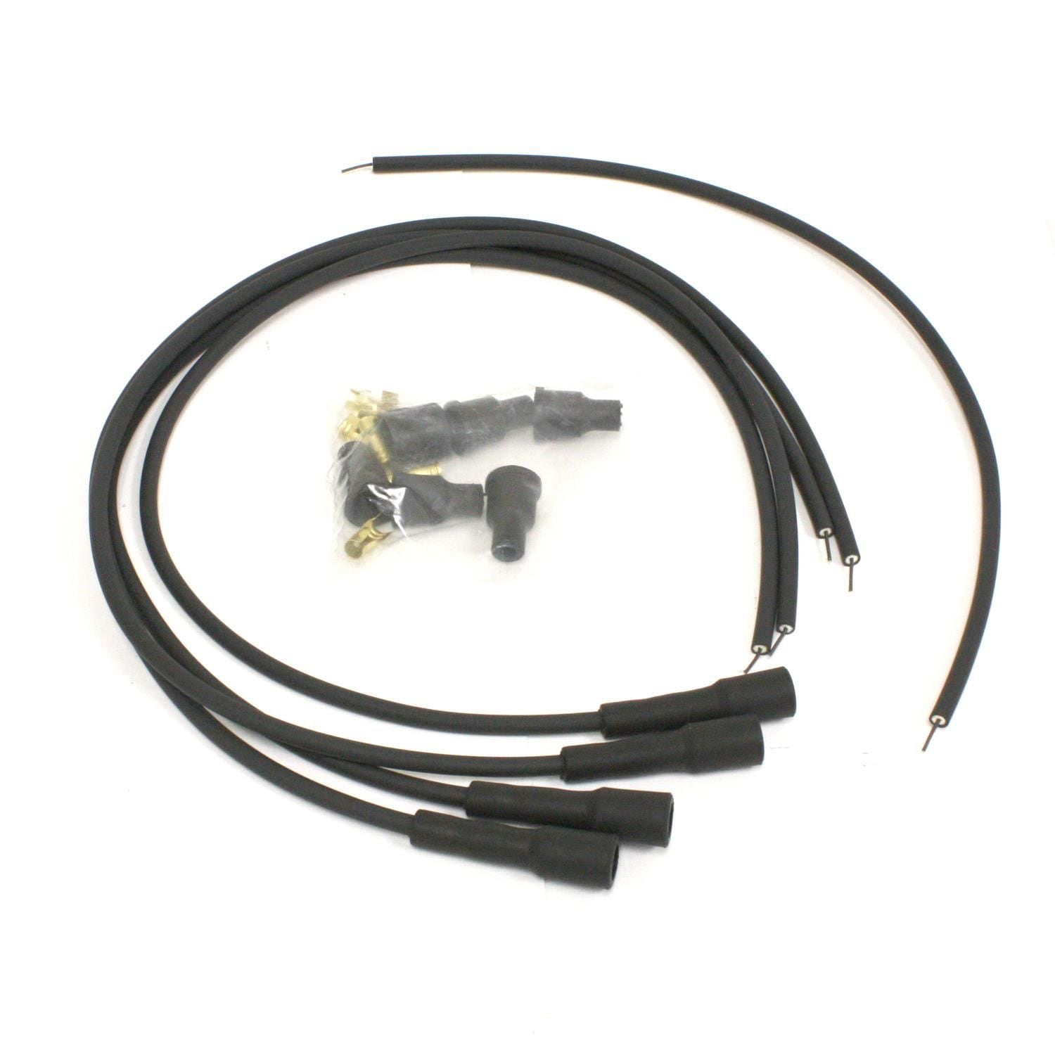Pertronix 7mm Black 4 Cylinder 180 Degree Universal Wires | AutoZone