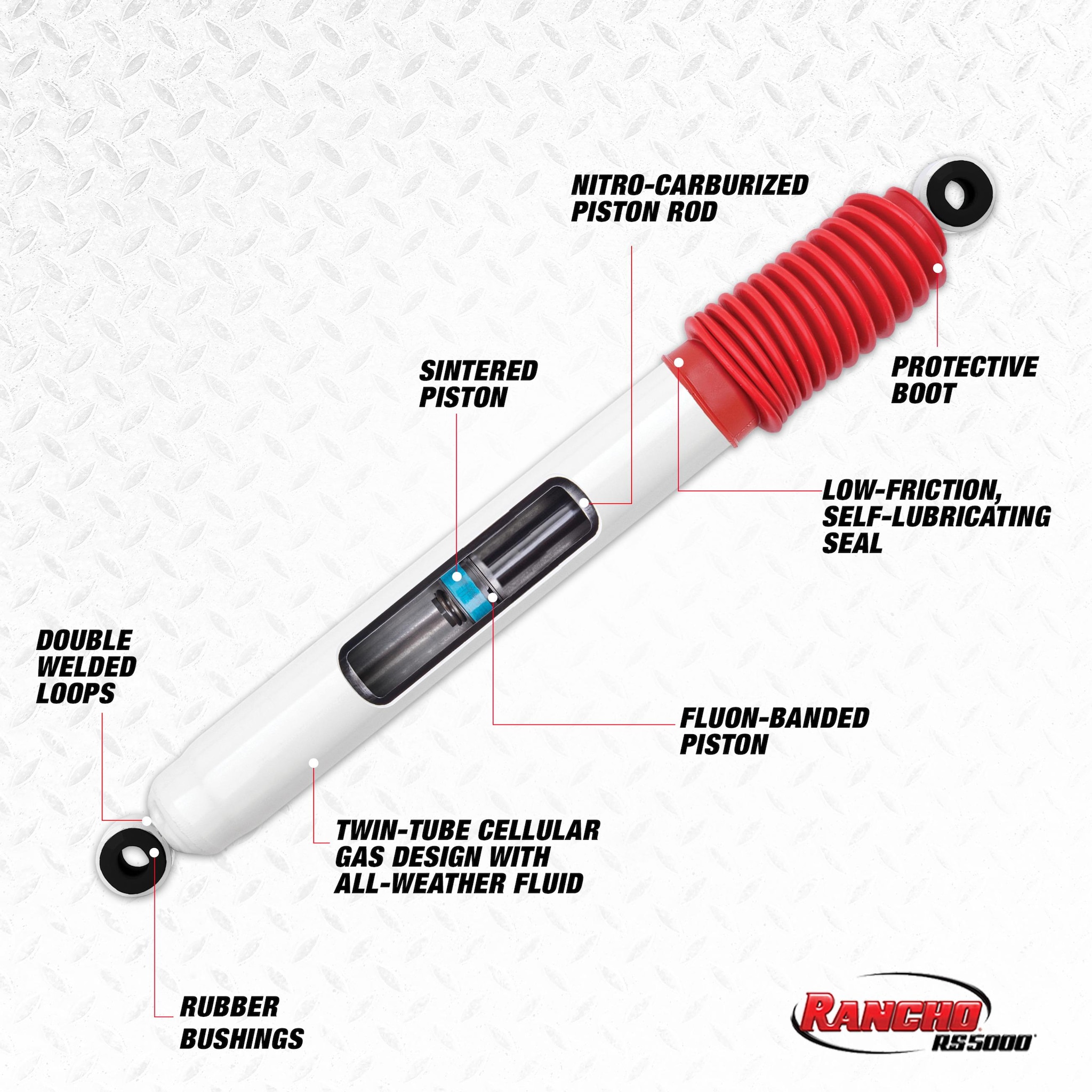 Rancho RS5000 Steering Damper RS5401 | AutoZone