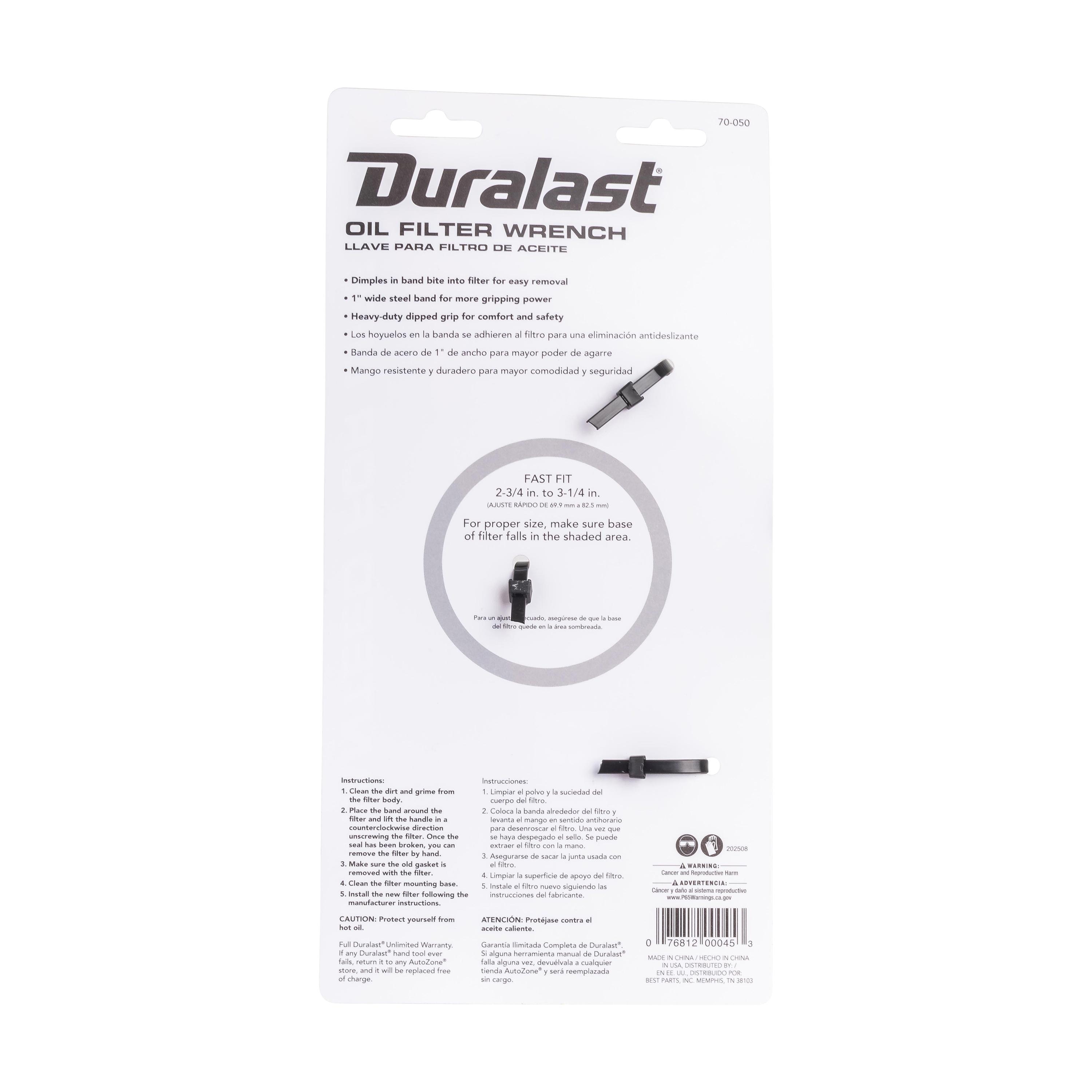 Duralast Oil Filter Wrench 70-050 | AutoZone